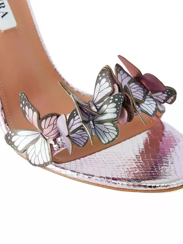 AQUAZZURA Papillon Butterfly Embellished Sandals