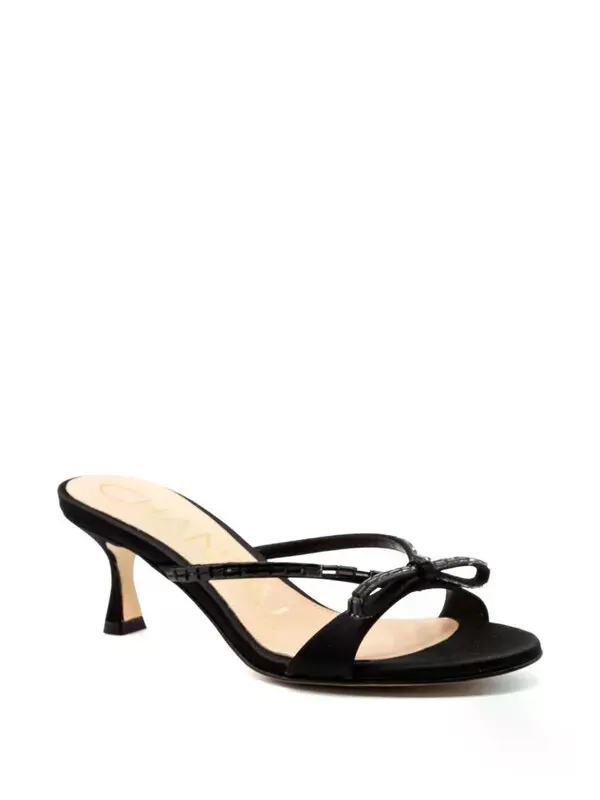 CHANTAL Jewel-effect Appliqué Satin Sandals