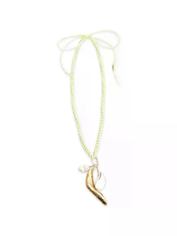 FORTE_FORTE Braided Pendant Necklace - Gold