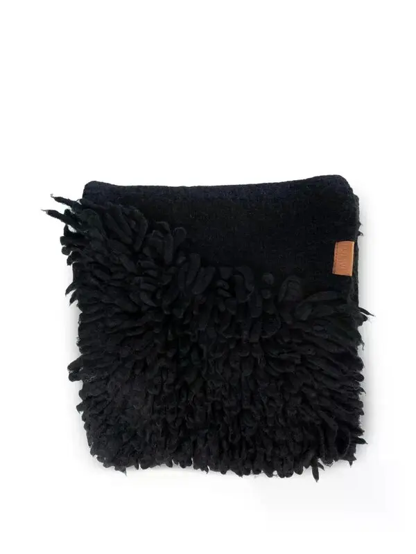 Loewe Fringed Scarf - Black