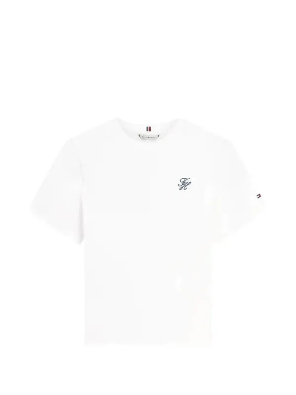 Tommy Hilfiger Embroidered-logo T-shirt - White