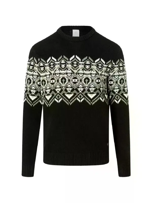 Bogner Luci Contrast-pattern Sweater - Black