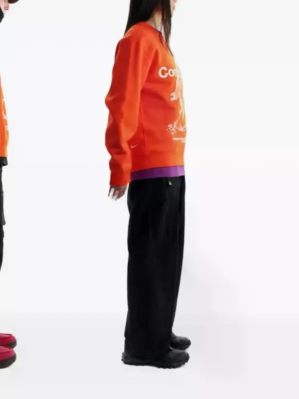 Nike Tuff Fleece Crew-neck Sweatshirt - Orange