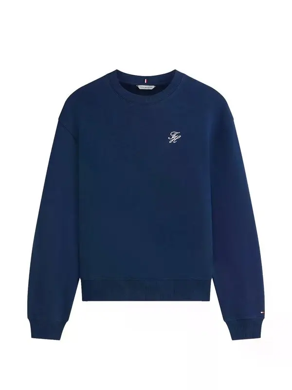 Tommy Hilfiger Embroidered Crewneck Sweatshirt - Blue