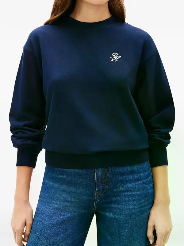 Tommy Hilfiger Embroidered Crewneck Sweatshirt - Blue