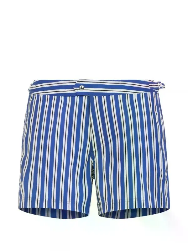 TOM FORD Striped Swim Shorts - Blue