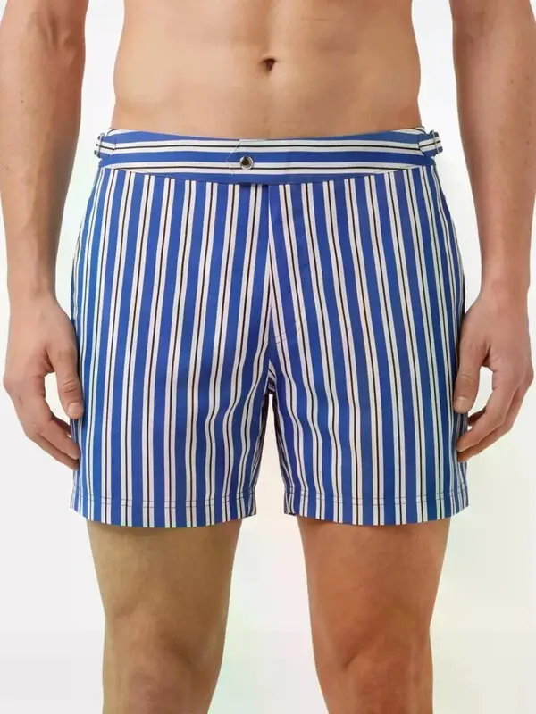 TOM FORD Striped Swim Shorts - Blue
