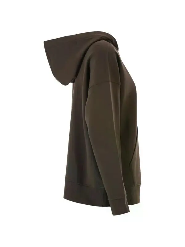 Max Mara Mandrea Embroidered-logo Sweatshirt - Brown