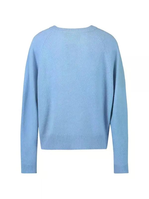 Max Mara V-neck Long-sleeve Sweater - Blue