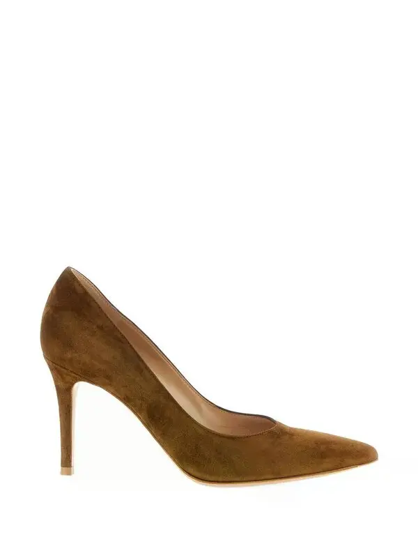 GIANVITO ROSSI Pointed Suede Pumps