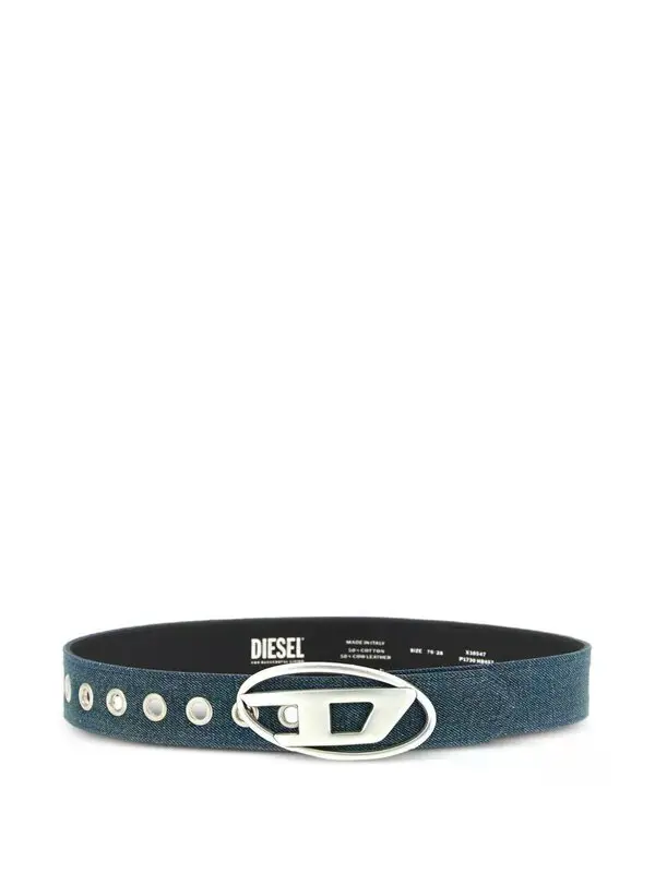 DIESEL B-1dr Logo-buckle Belt - Blue