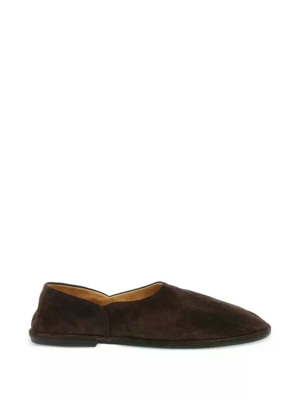 THE ROW Canal Suede Loafers