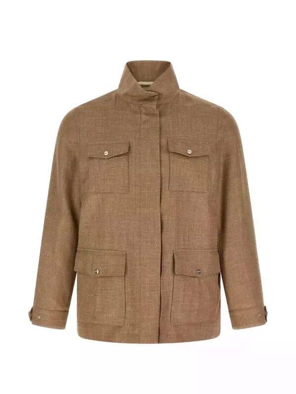 Herno Field Turtleneck Jacket - Brown