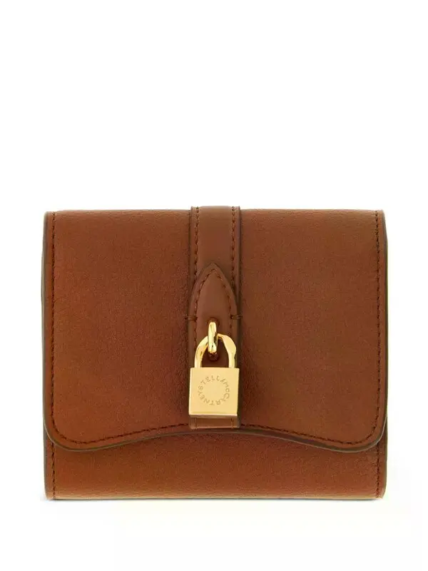 Stella McCartney Ryder Padlock Wallet - Brown