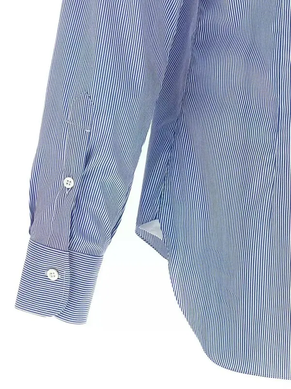 BARBA NAPOLI Striped Buttoned Cotton Shirt