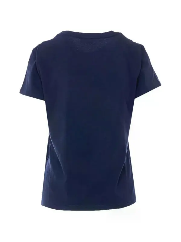 Liu Jo Strass Logo T-shirt - Blue