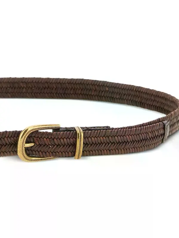 Brunello Cucinelli Braided Buckle Belt