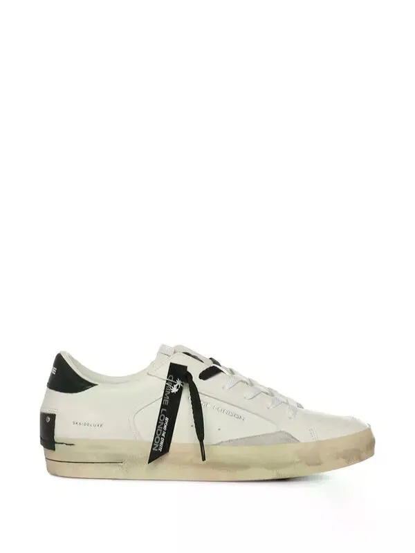 CRIME LONDON Sk8 Deluxe Leather Sneakrs - Neutrals