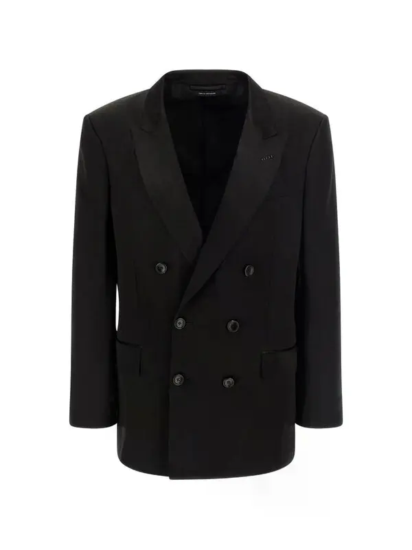 TOM FORD Double-breasted Blazer - Black