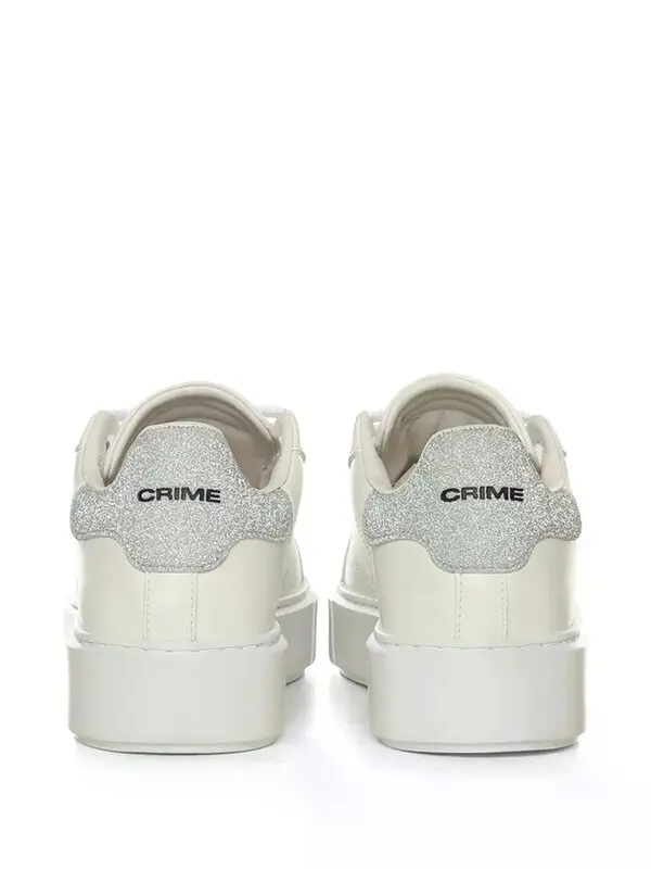 CRIME LONDON Round-toe Leather Sneakers