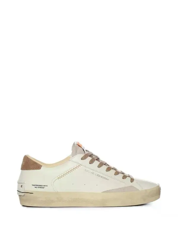 CRIME LONDON Leather Sneakers - Neutrals
