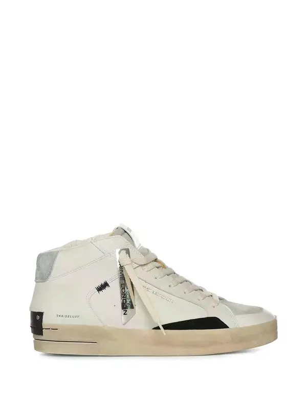 CRIME LONDON Sk8 Leather Sneakers - Neutrals
