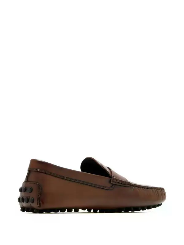 TOD'S Penny Strap Loafers - Brown