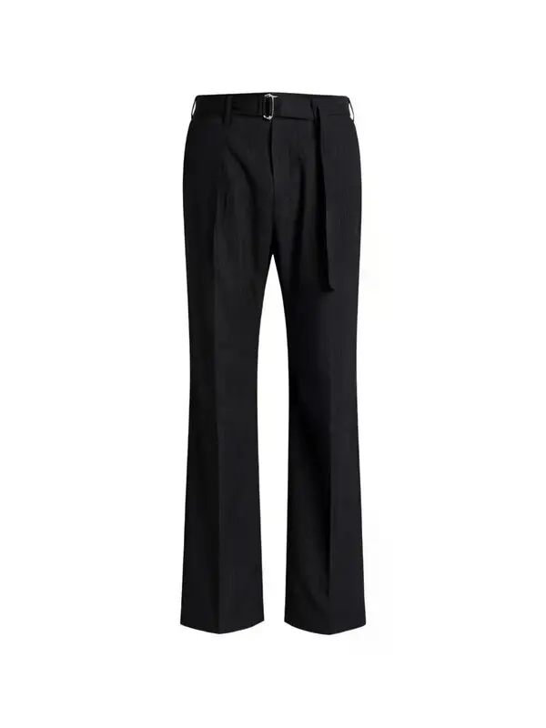 Attachment Pinstriped Belted Trousers