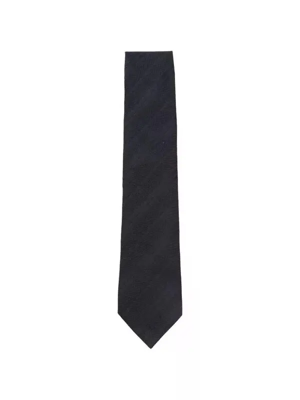 TOM FORD Striped Silk Neck Tie - Black