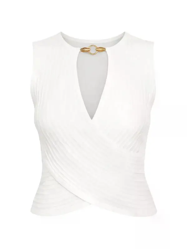 Just Cavalli Ring-detail Sleeveless Top