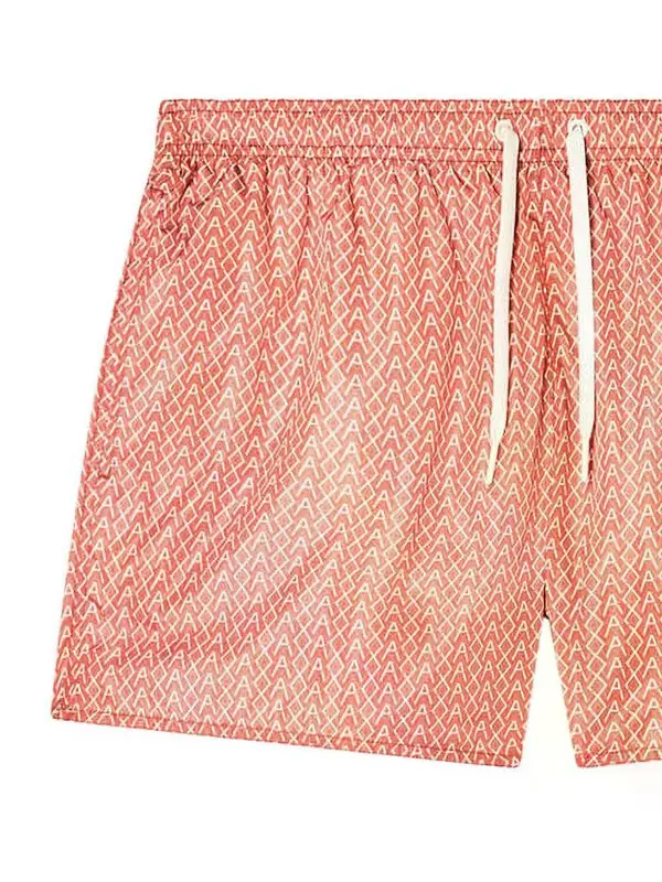 Armani Exchange Patterned Drawstring Swim Shorts