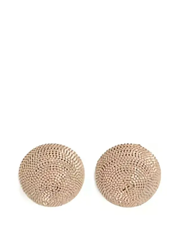 Fabiana Filippi Filo Textured Round Earrings - Gold