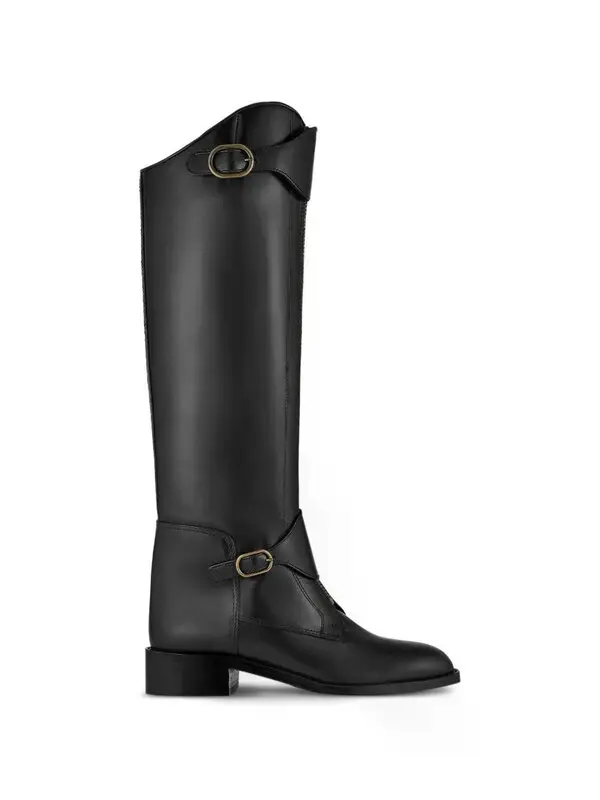 AQUAZZURA Alex Riding Boots - Black