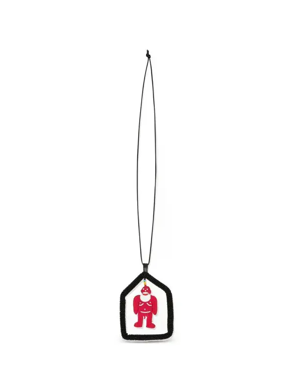 WALTER VAN BEIRENDONCK X Dover Street Market Beaded Pendant Necklace - Black