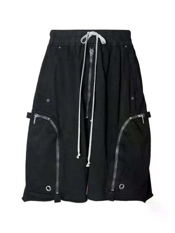 Rick Owens Zip-detail Bauhaus Pods Shorts - Black