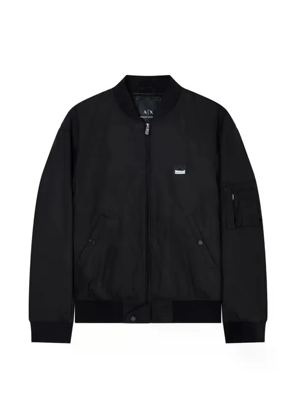 Armani Exchange Logo Patch Zip Jacket