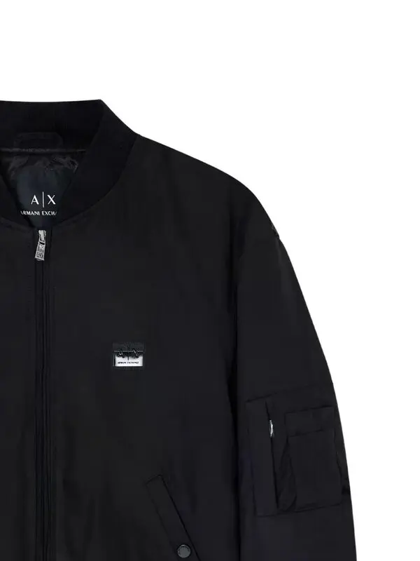 Armani Exchange Logo Patch Zip Jacket