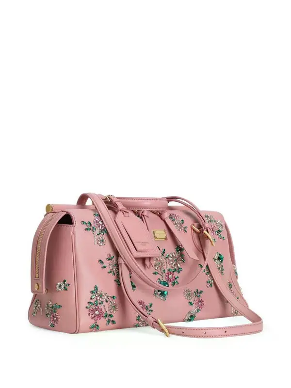 Dolce & Gabbana Vittoria Leather Tote Bag