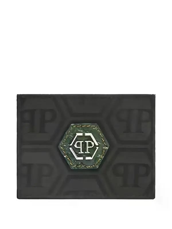 Philipp Plein Logo-pattern Wallet - Black
