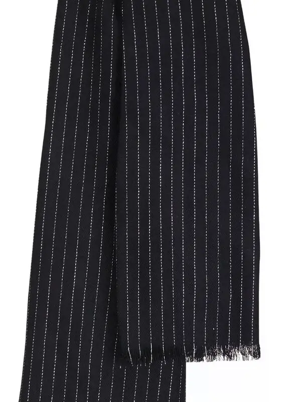 Kinross Cashmere Striped-pattern Scarf