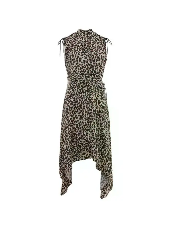 3.1 Phillip Lim Animal-print Tie-waist Dress