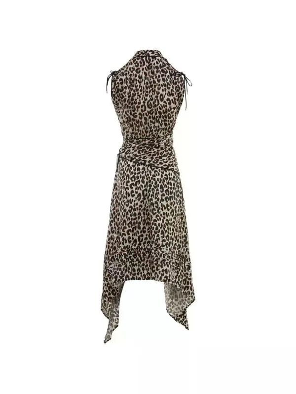 3.1 Phillip Lim Animal-print Tie-waist Dress