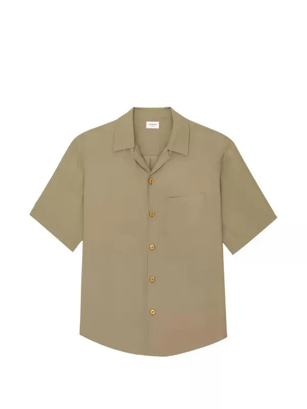 Saint Laurent Shirt In Geometric Silk
