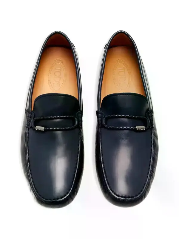 TOD'S Braided-trim Loafers