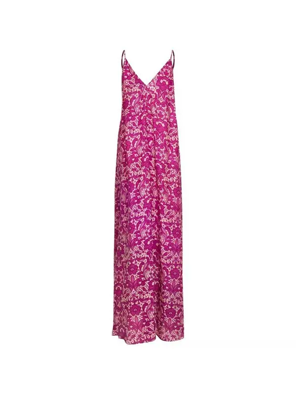 GIANLUCA CAPANNOLO Floral-print V-neck Dress