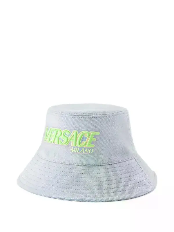 Versace Denim Bucket Hat - Blue