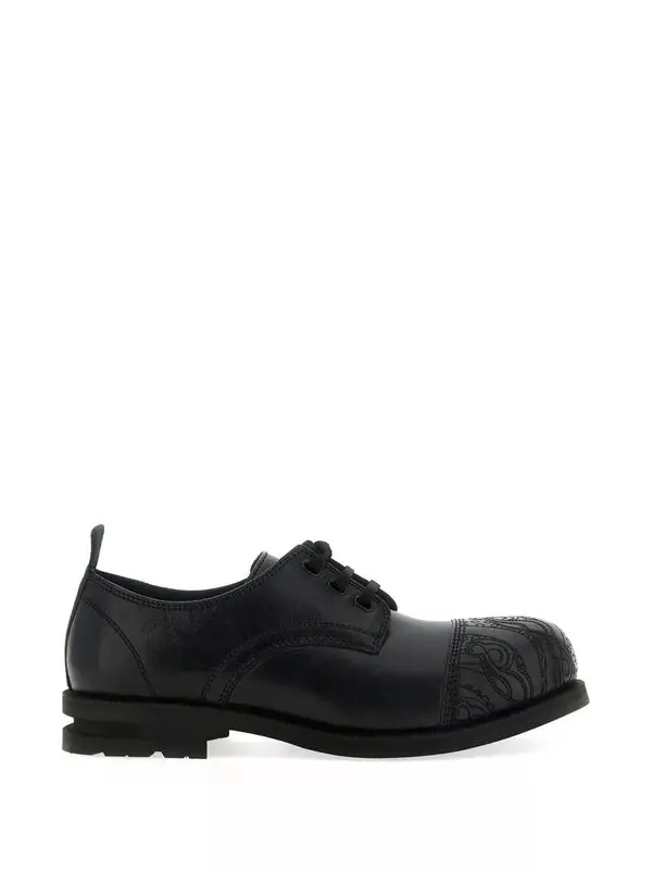 KIKO KOSTADINOV Embroidered Derby Shoes - Black