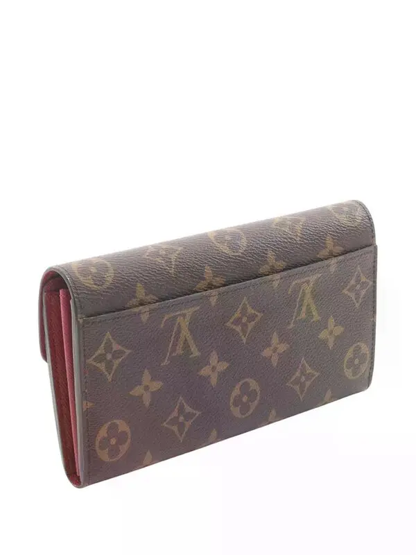 LOUIS VUITTON 2021-2025 Monogram Sarah Wallet Long Wallets