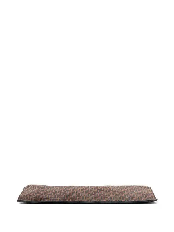 Fendi 2000-2010 Zucchino Suede Clutch Bag
