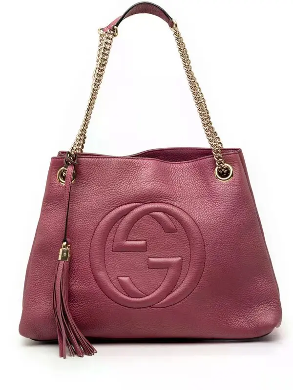 Gucci Soho Chain Tote Bag - Pink